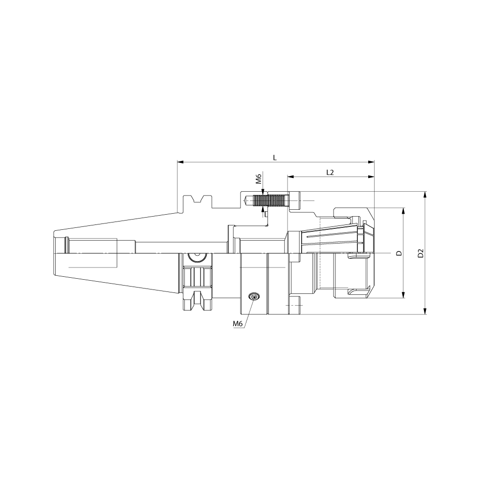SK 40 Hassas Ayarlanabilir Pens Tutucu - Toksan Endüstriyel